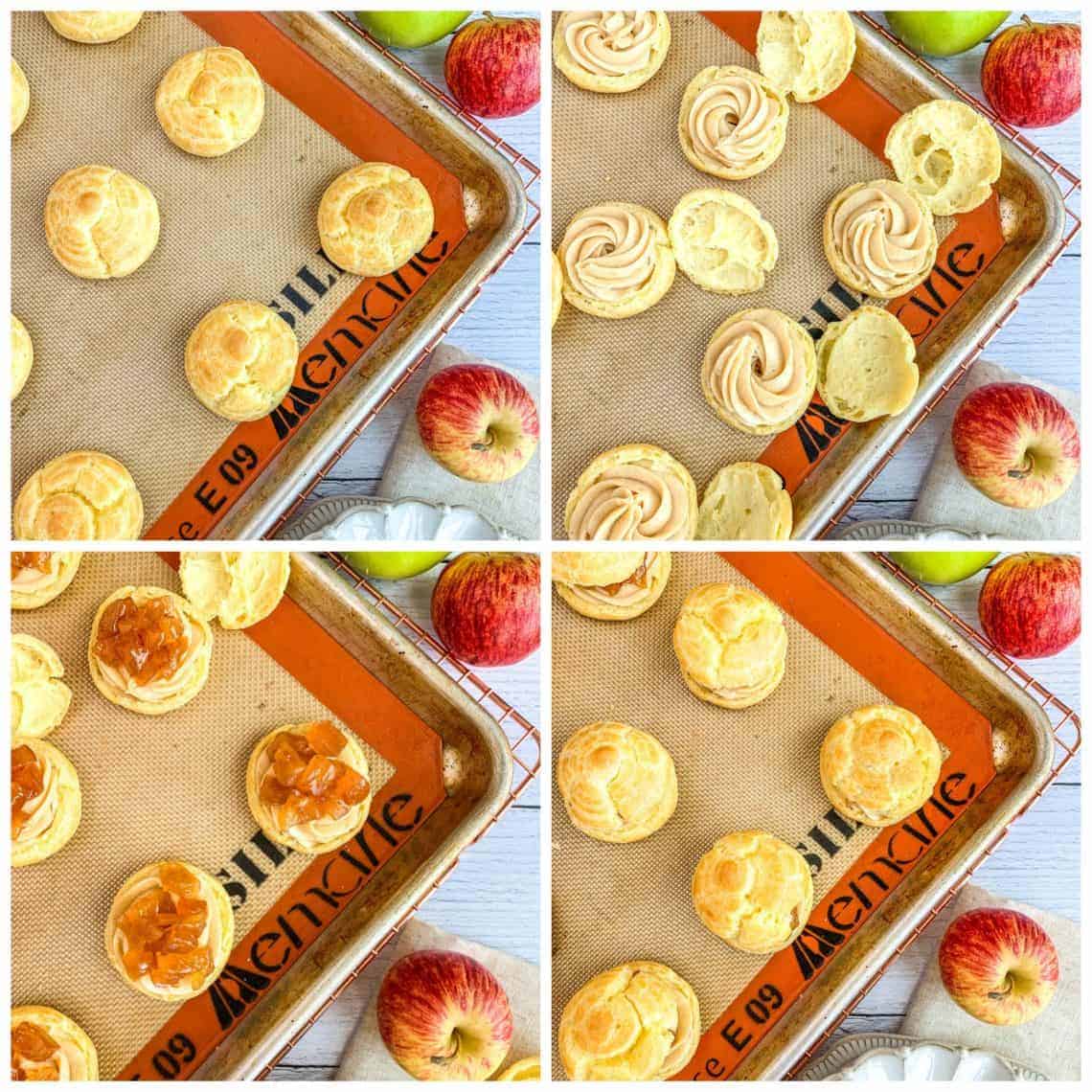 Caramel Apple Cream Puffs - Live to Sweet