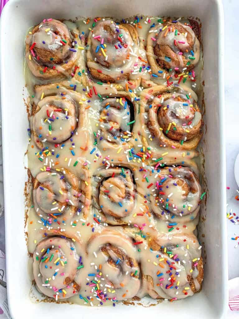 Funfetti Cinnamon Rolls - Live to Sweet