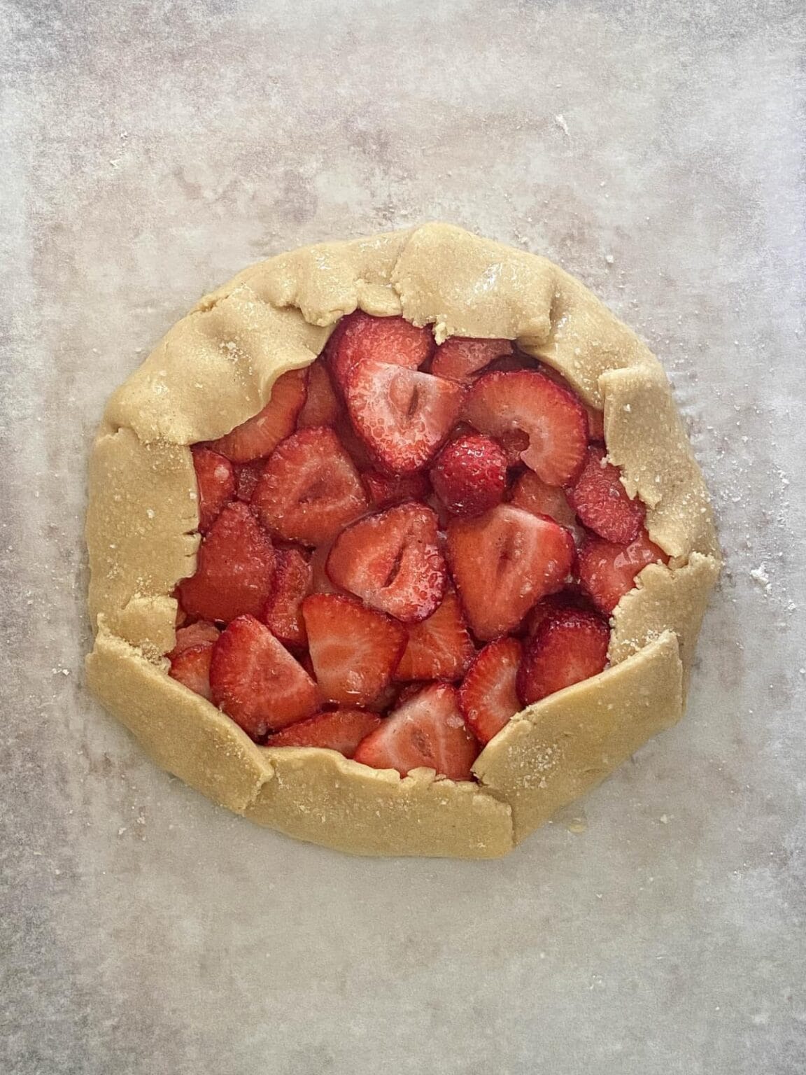 Lilac Strawberry Galette - Live to Sweet